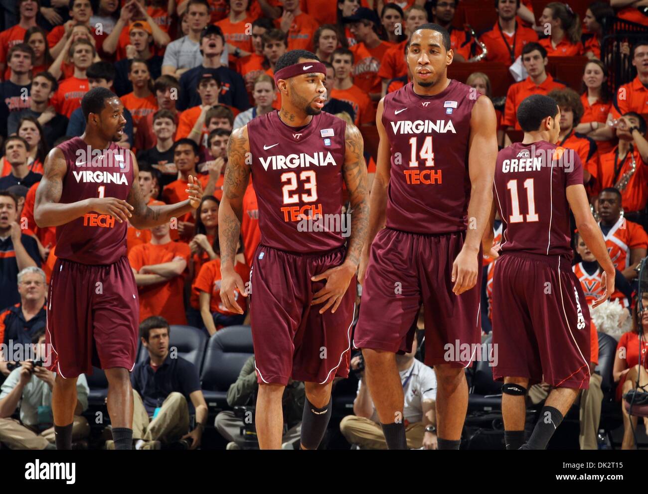 Virginia tech guard malcolm delaney hi-res stock photography and images ...