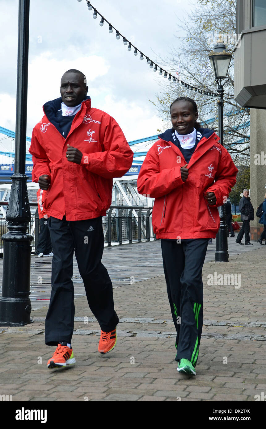 Emmanuel Mutai ( Kenya - Virgin London Marathon Mens Champion 2011) and ...