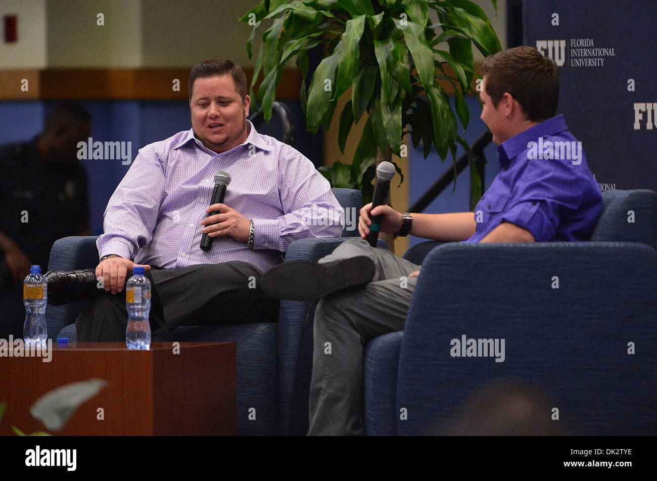 Chaz Bono lectures students of Florida International University about ...