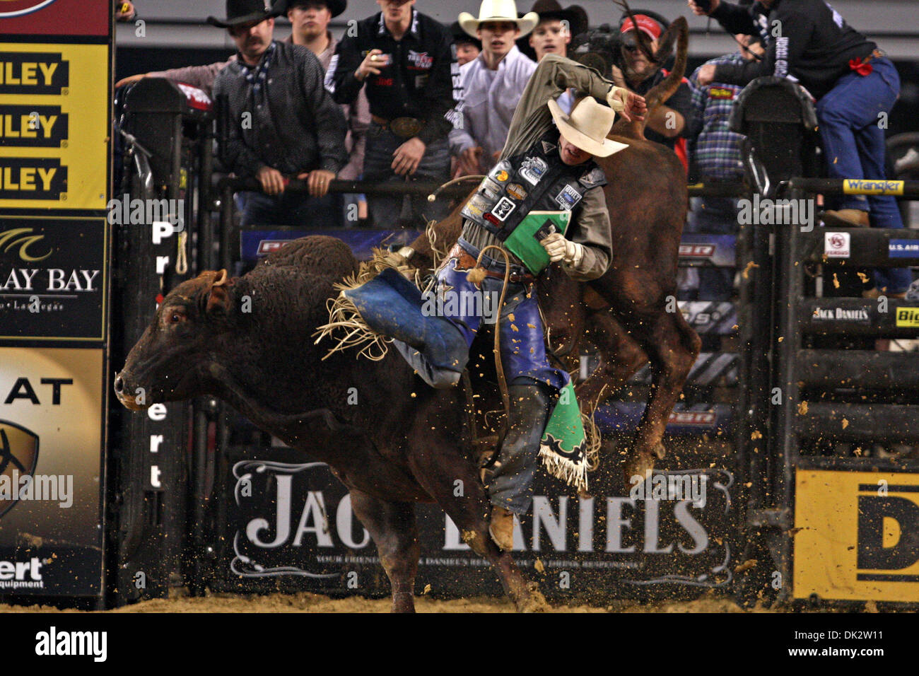Feb. 19, 2011 - Arlington, Texas, US - Professional Bull Rider Colby ...