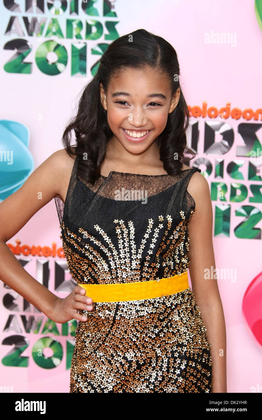 Amandla Stenberg 2012 Kids Choice Awards held at Galen Center ...