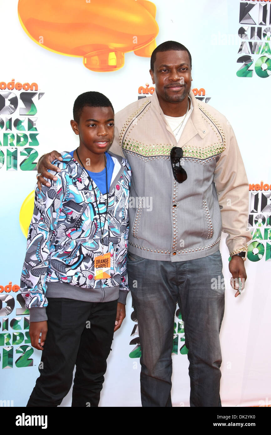 Chris Tucker and son Destin Tucker 2012 Kids Choice Awards held at ...