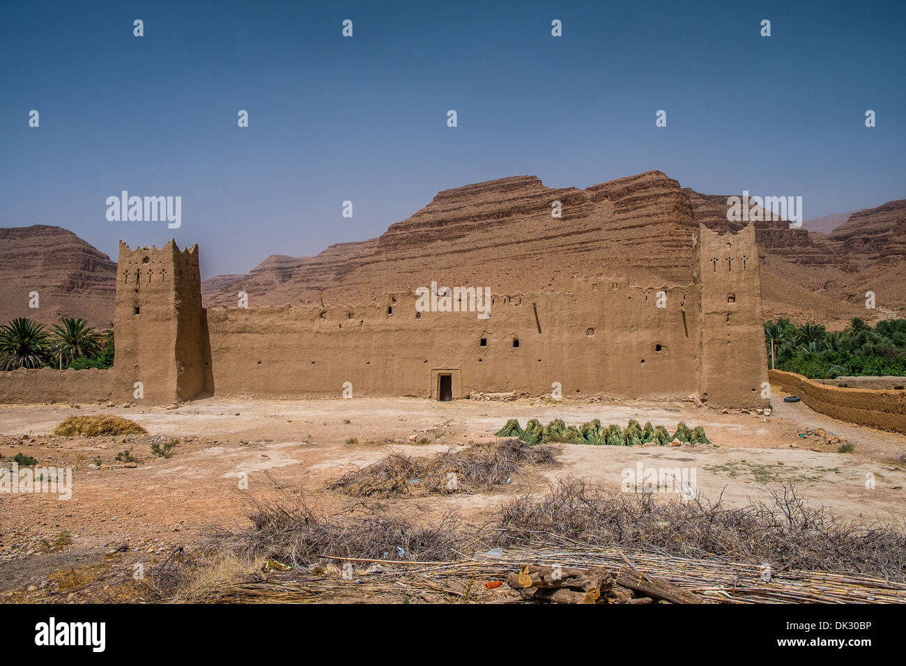 Kasbah, ancient typical fortification in Morocco Stock Photo - Alamy