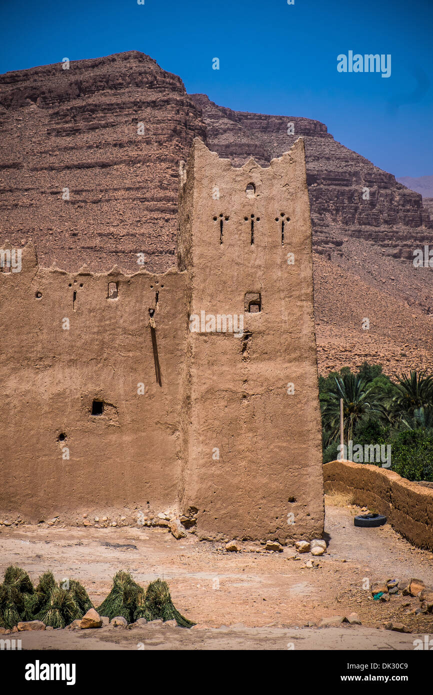 Kasbah, ancient typical fortification in Morocco Stock Photo - Alamy