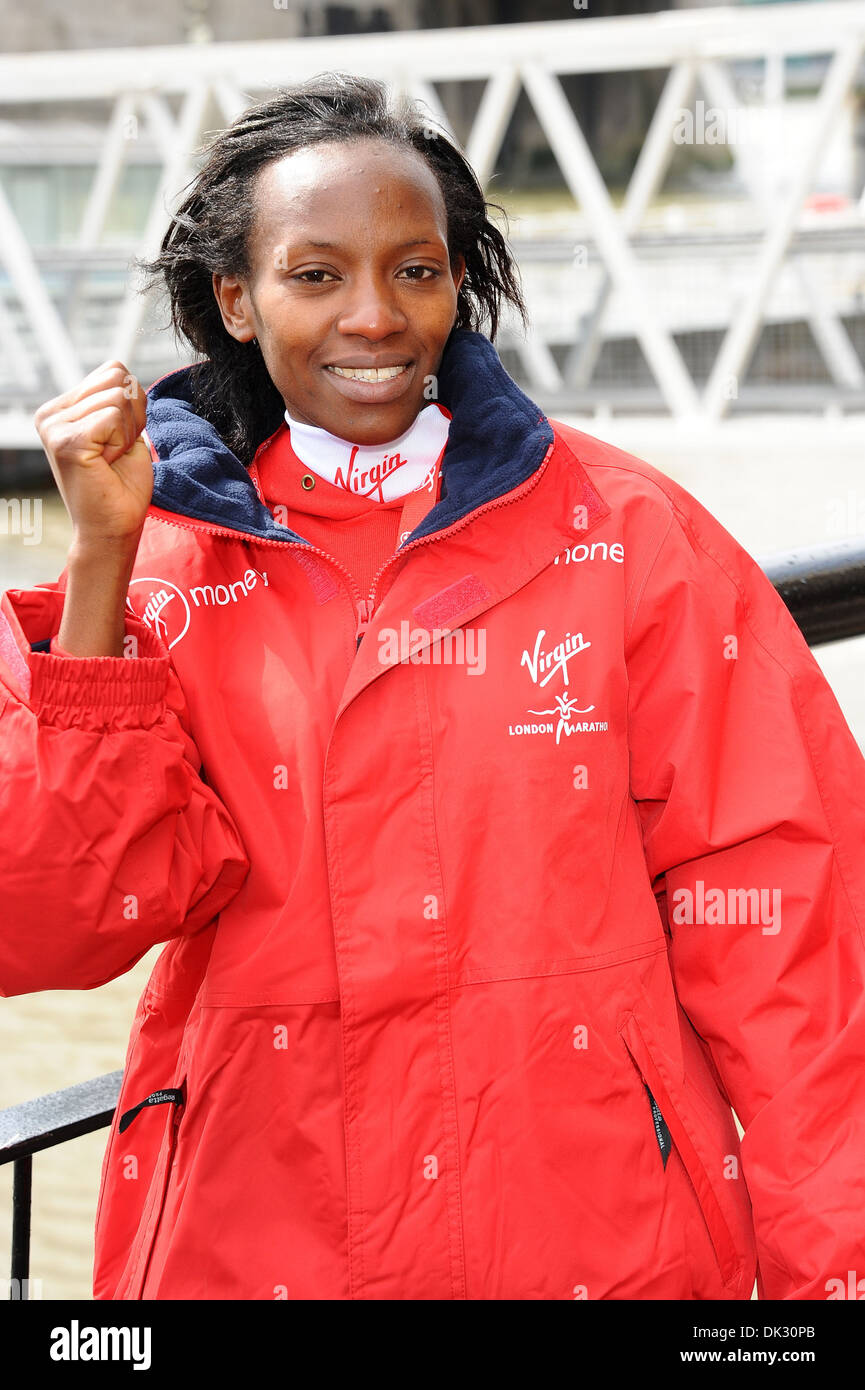 Lucy Kabuu Photo call of International Elite Runners for 2012 London ...