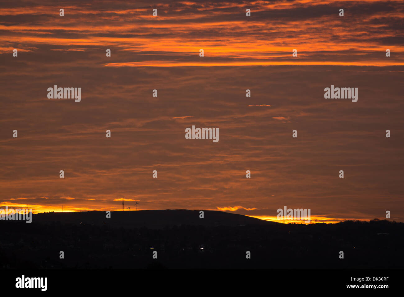 Orange Yellow Sunset Stock Photo - Alamy