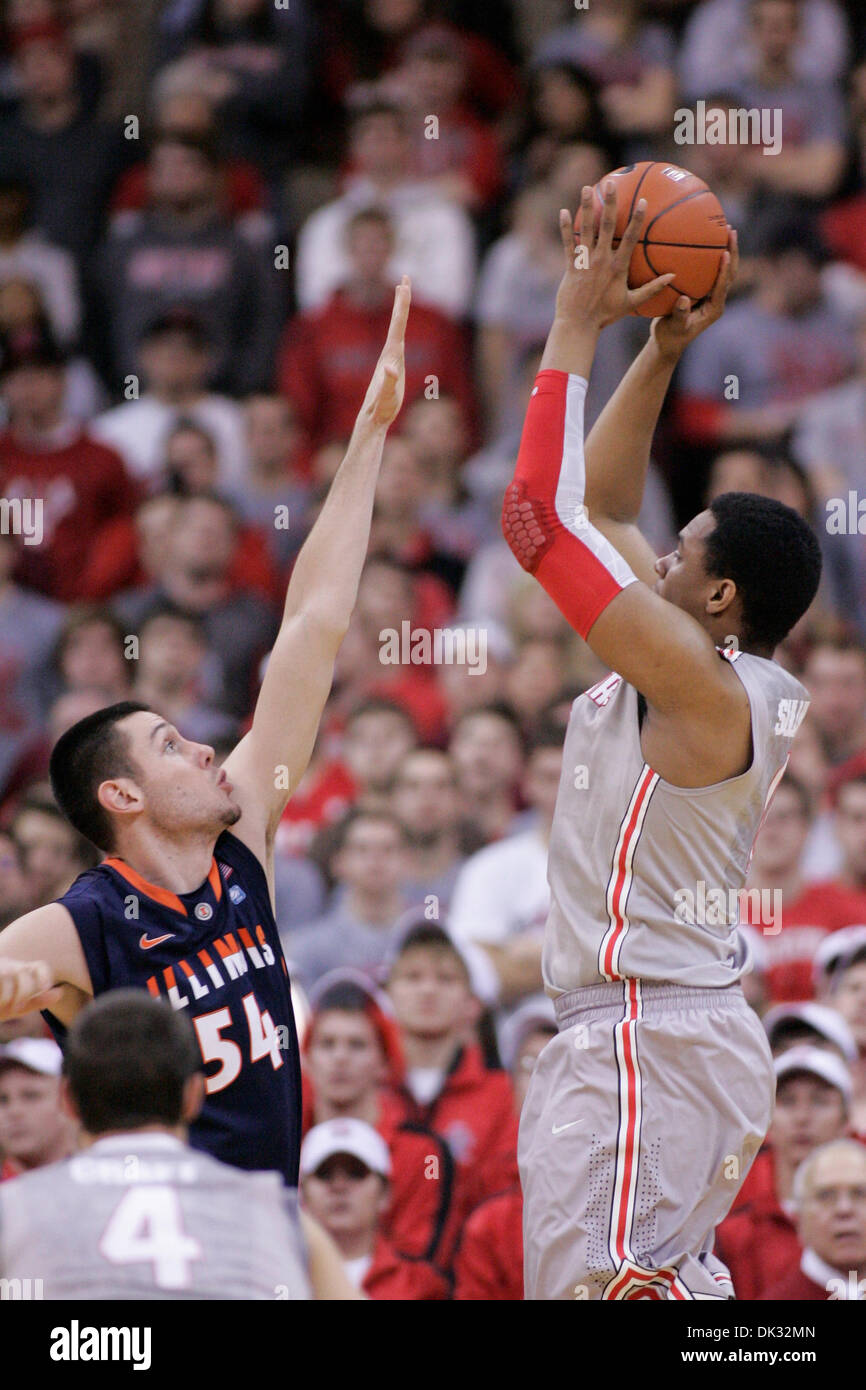 Feb. 22, 2011 - Columbus, Ohio, U.S.A - Ohio State Buckeyes forward ...