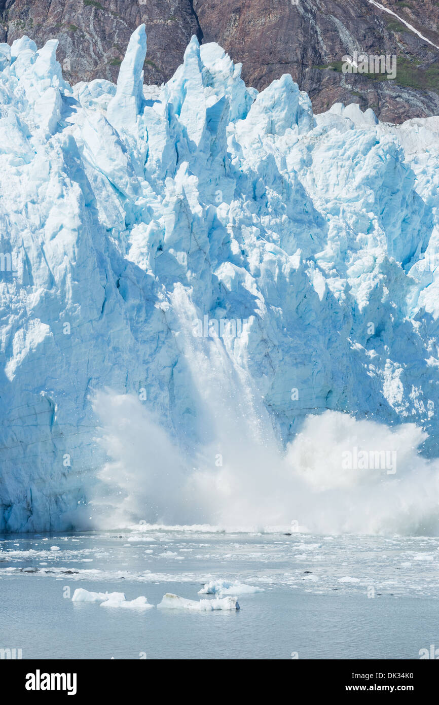 Ice calving,Glacier Bay, Alaska Stock Photo - Alamy