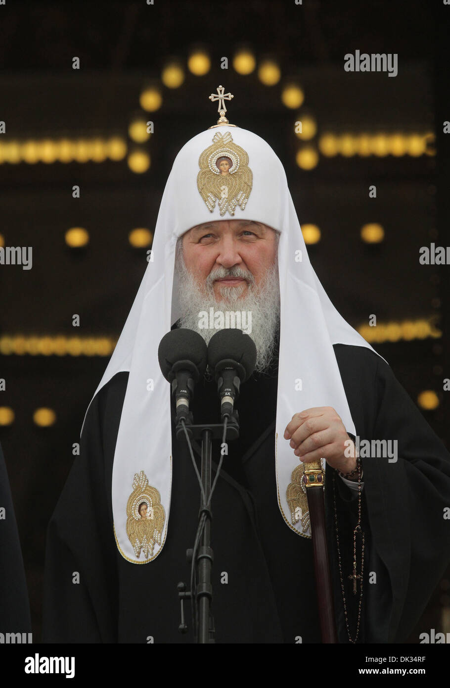 Russian Orthodox Partiarch Kirill during a Russian Orthodox Church ...