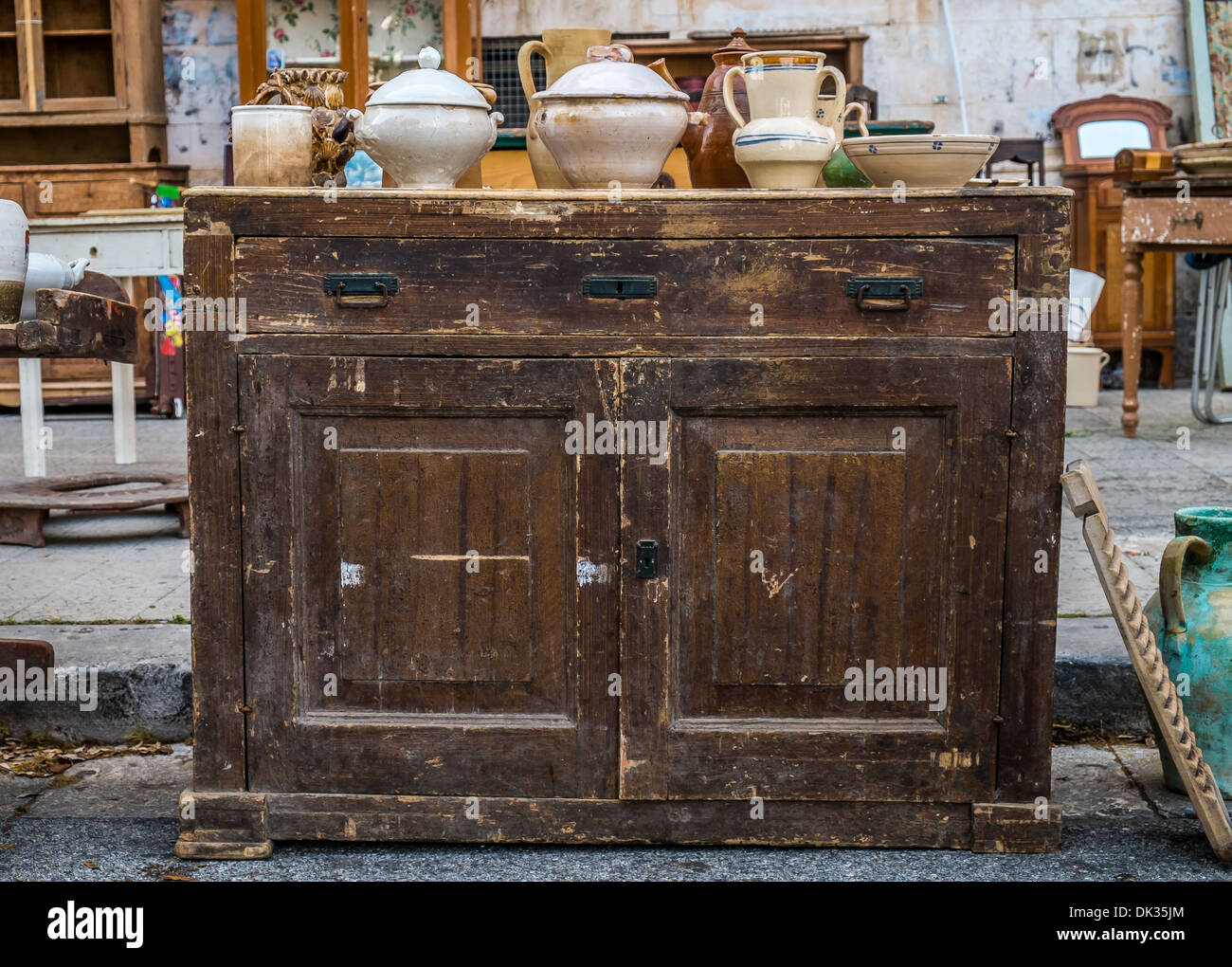 Old ceramic pots from the south of Italy Stock Photo - Alamy