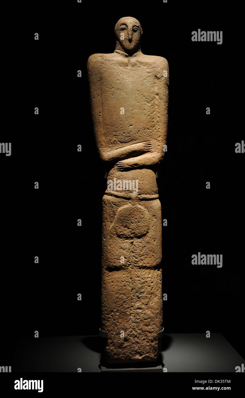 Arabic peninsula. Anthropomorphe Stele. 3rd century BC. Tayma, Saudi ...