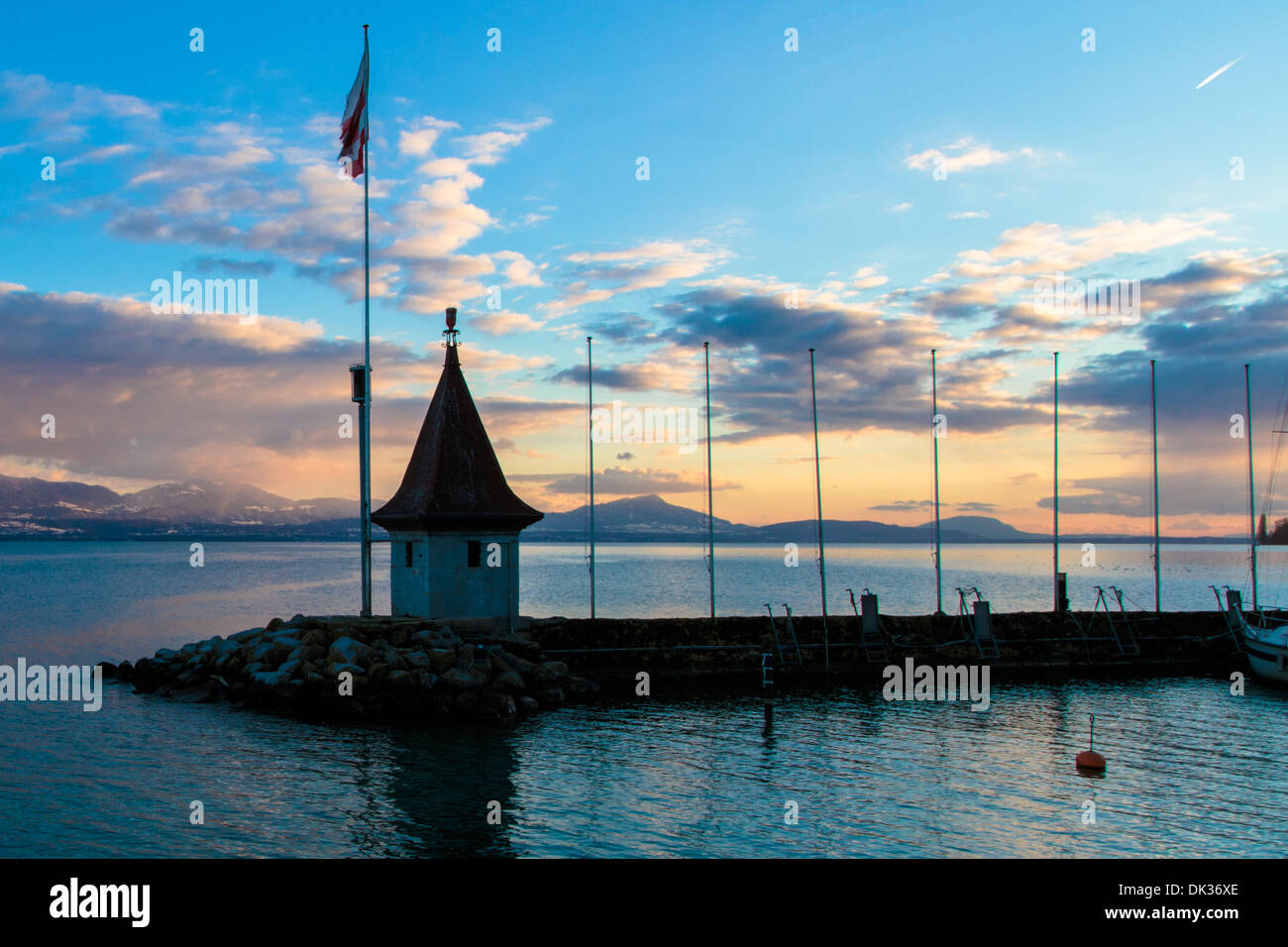 Port of Morges Stock Photo - Alamy