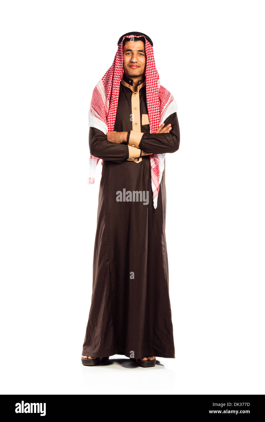 Young smiling arab isolated on white background Stock Photo - Alamy