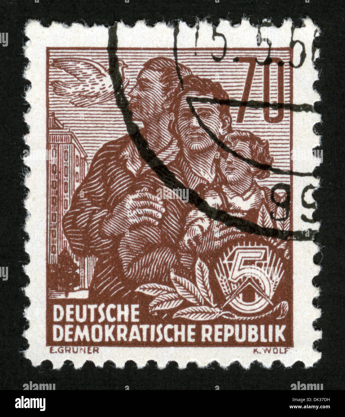 Historic postage stamps of the gdr hi-res stock photography and images ...