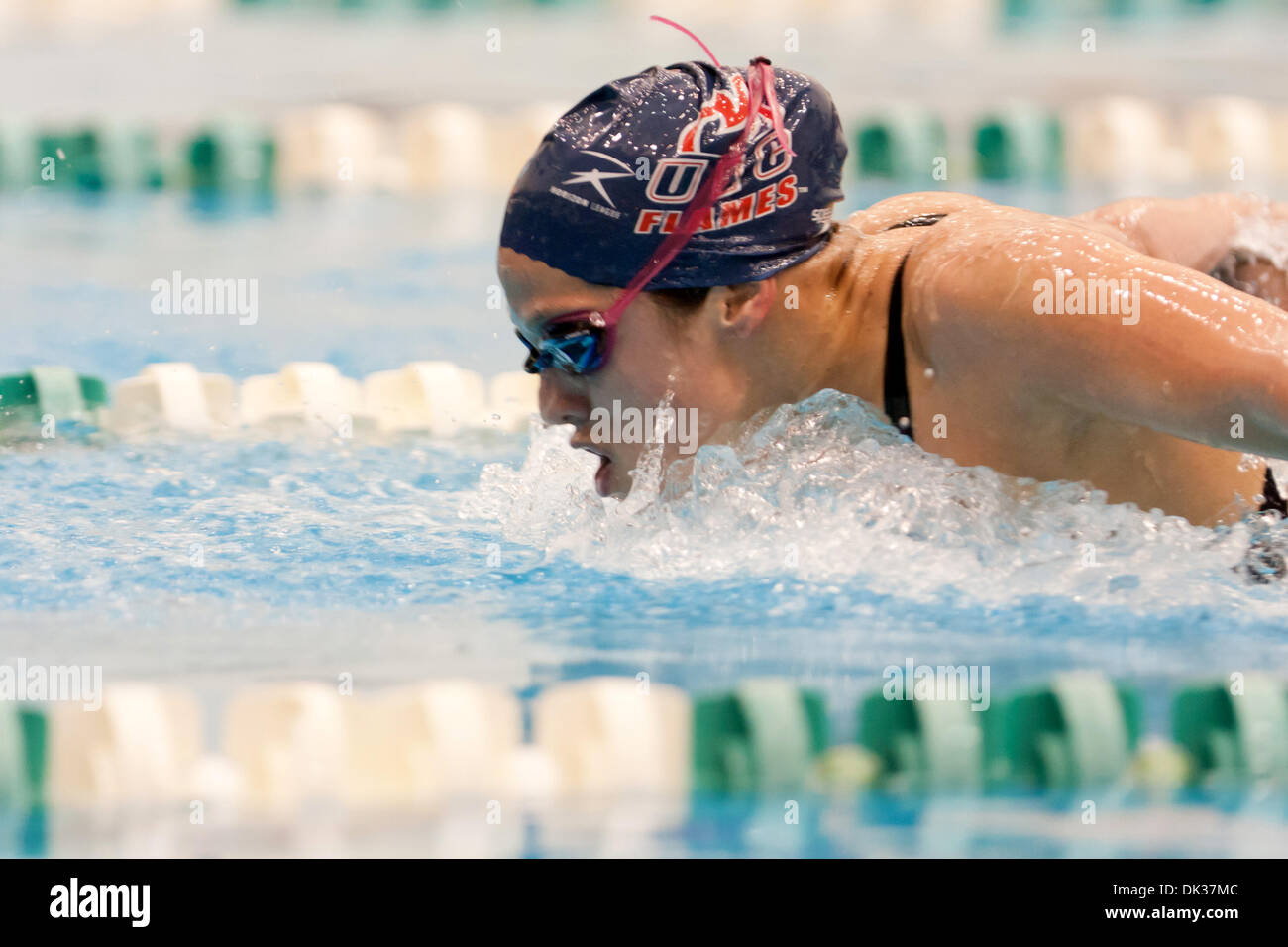 Feb. 26, 2011 - Cleveland, Ohio, U.S - UIC Flames swimmer Melanie ...