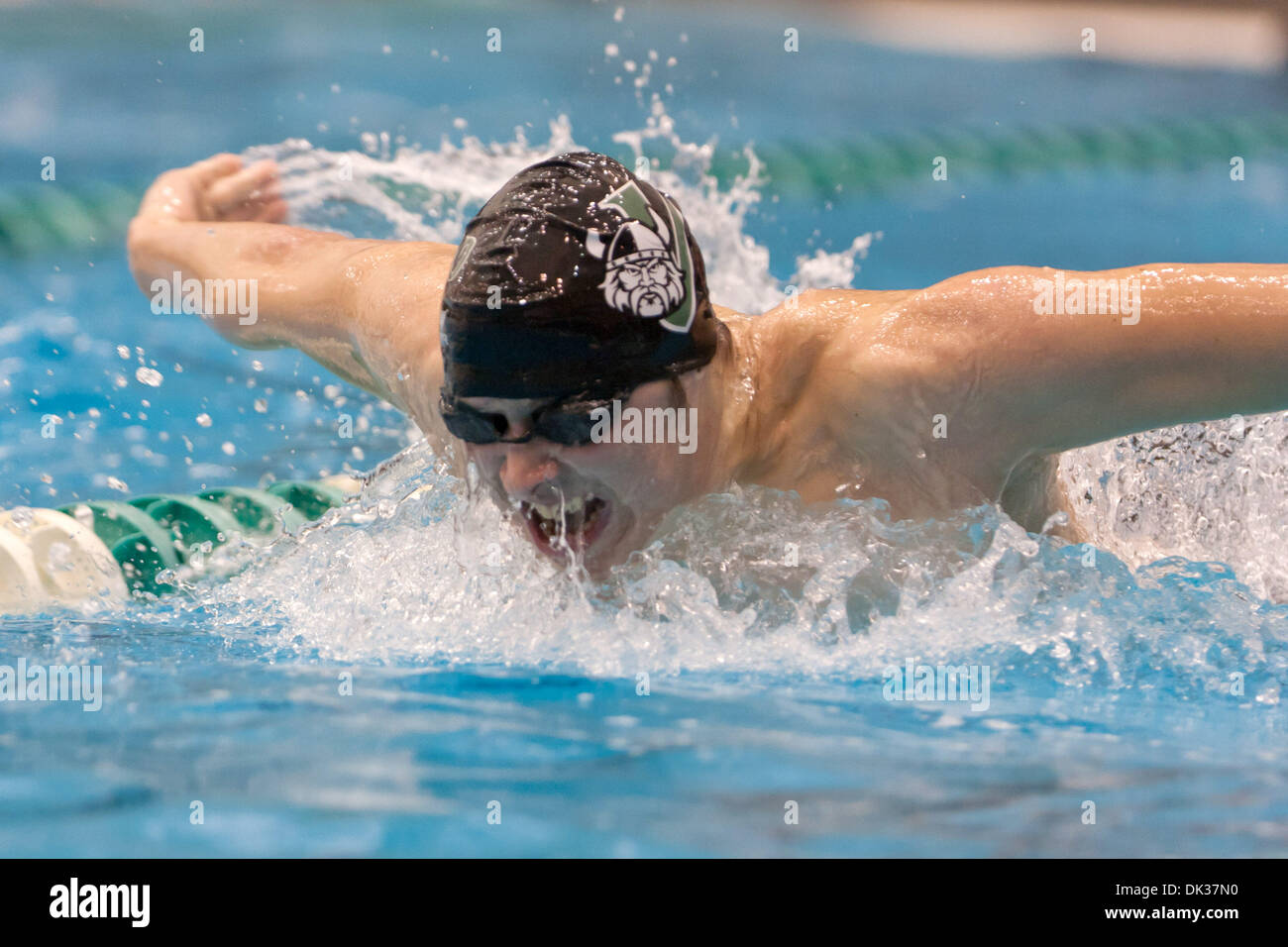 Feb. 26, 2011 - Cleveland, Ohio, U.S - Cleveland State Vikings swimmer ...
