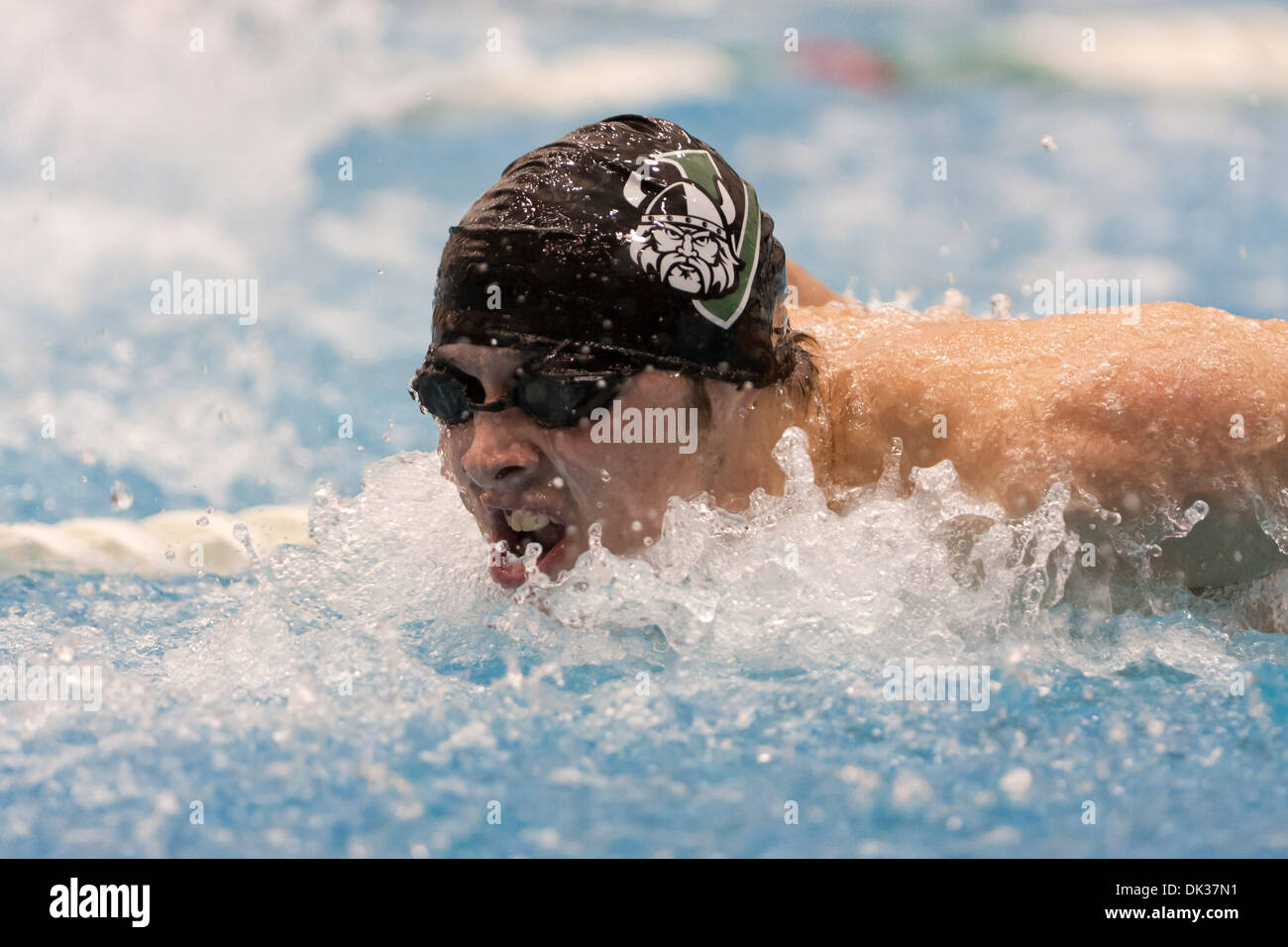 Feb. 26, 2011 - Cleveland, Ohio, U.S - Cleveland State Vikings swimmer ...