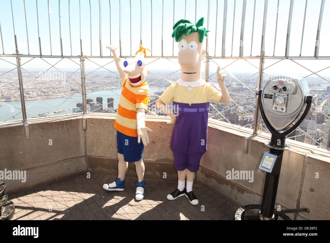 Phineas and Ferb Disney's 'Phineas and Ferb' visit Empire State ...