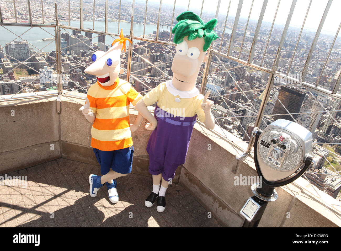 Phineas and Ferb Disney's 'Phineas and Ferb' visit Empire State ...