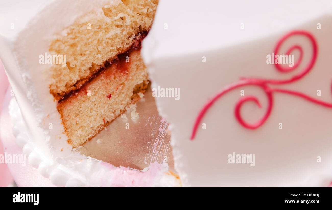 Pink party cake Stock Photo - Alamy