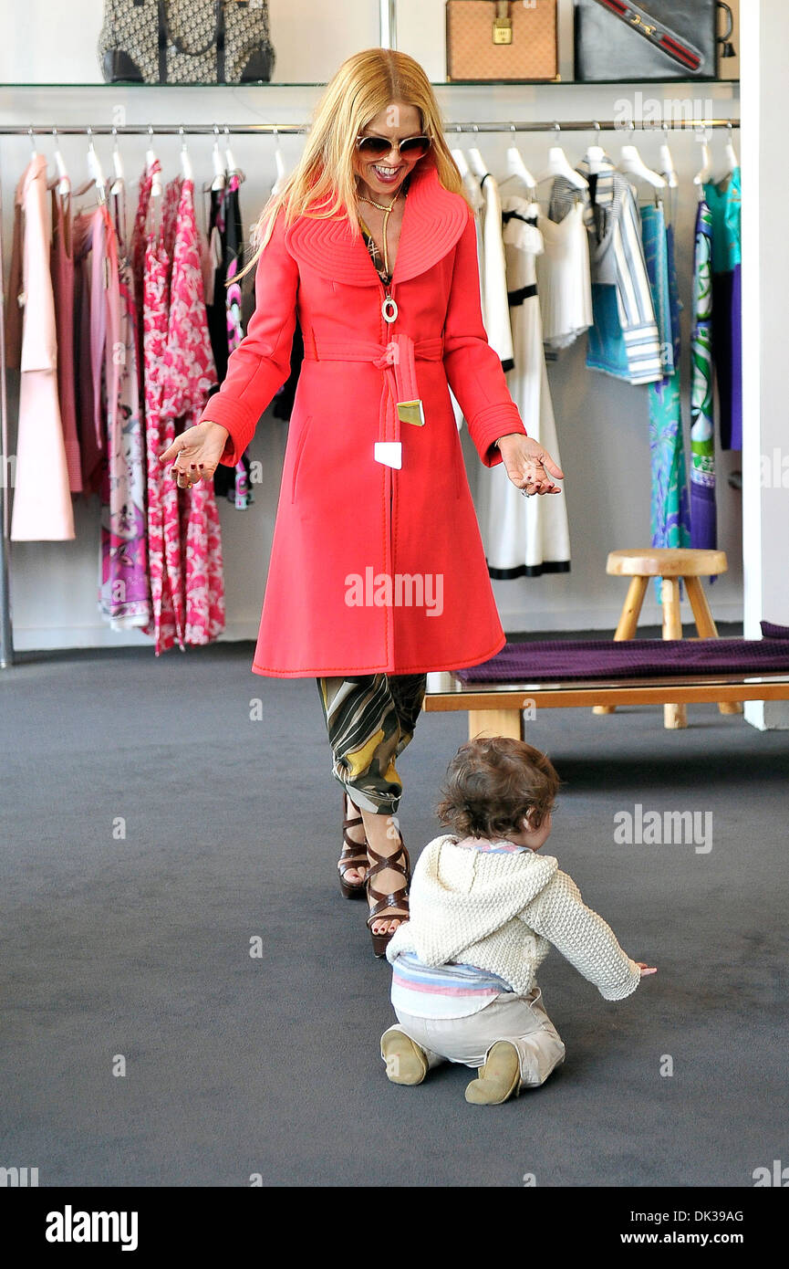 Rachel Zoe seen shopping on Robertson Boulevard with her son Skyler ...