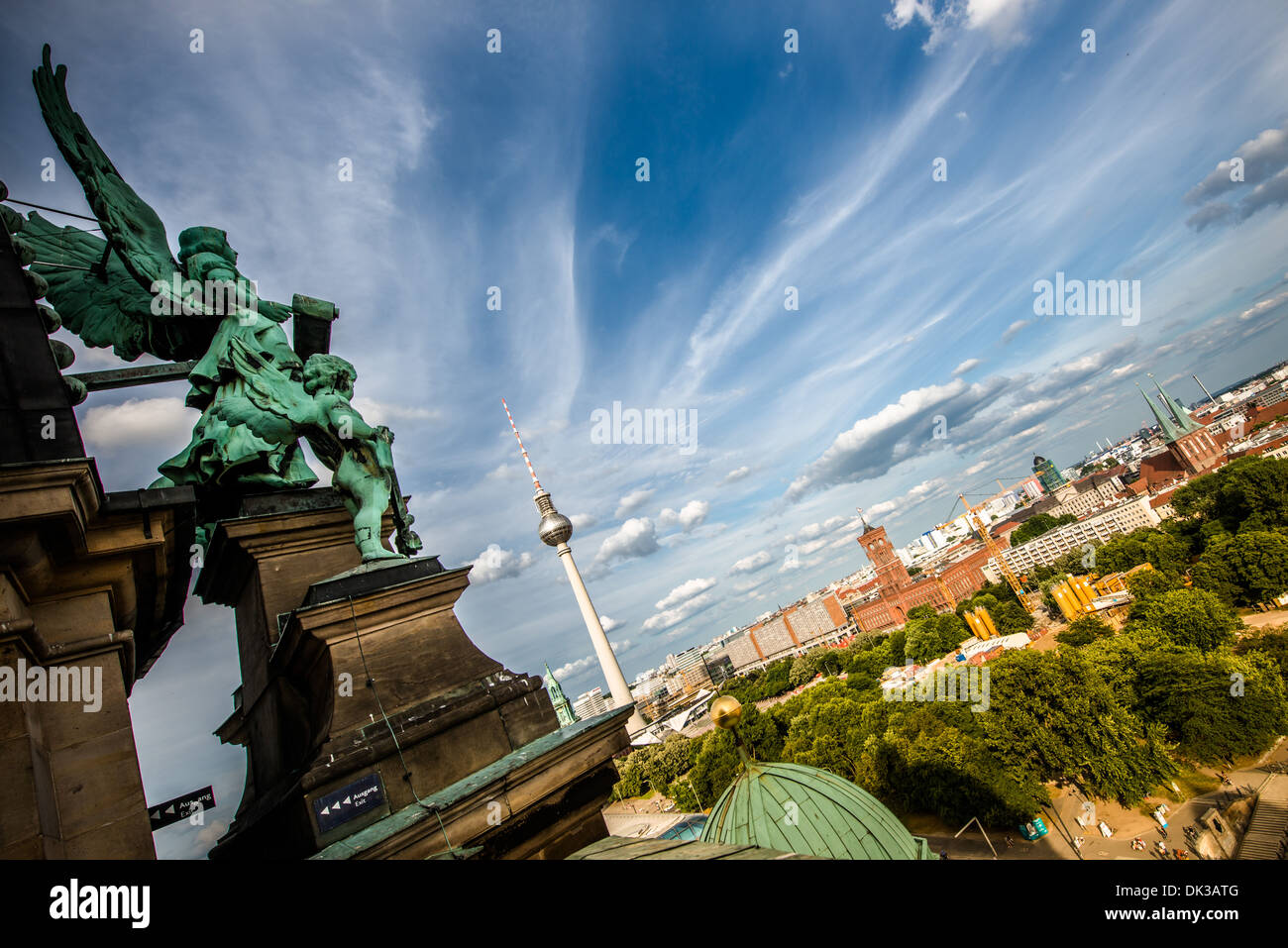 Aerial bird eye view of the cityscape of Berlin, Germany Stock Photo ...