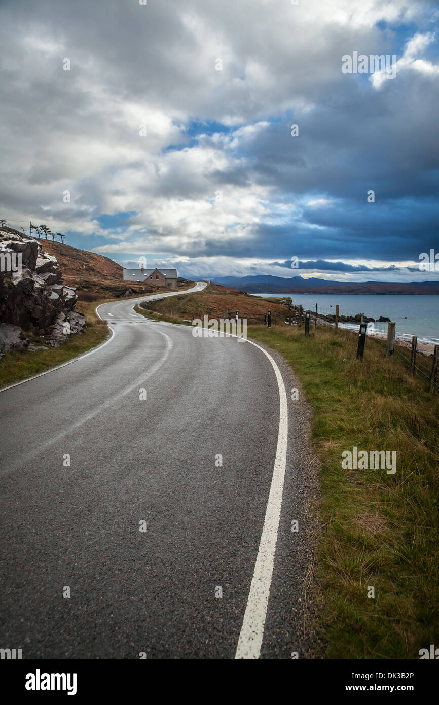 Gairloch to Melvaig Coastal Road, Wester Ross, Highlands, Scotland ...