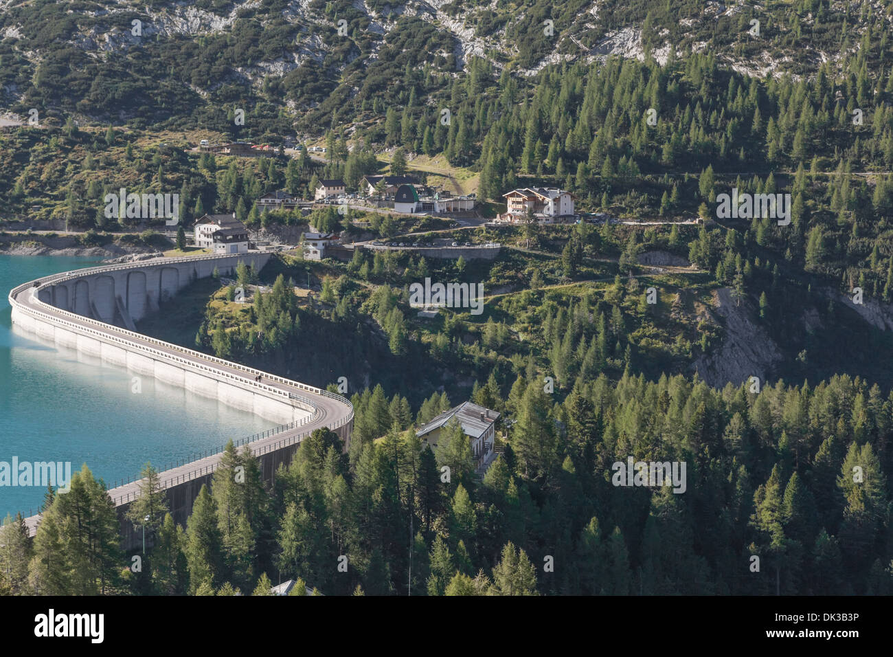 Dam Lago di Fedaia, Marmolada, Dolomites, Italy Stock Photo - Alamy