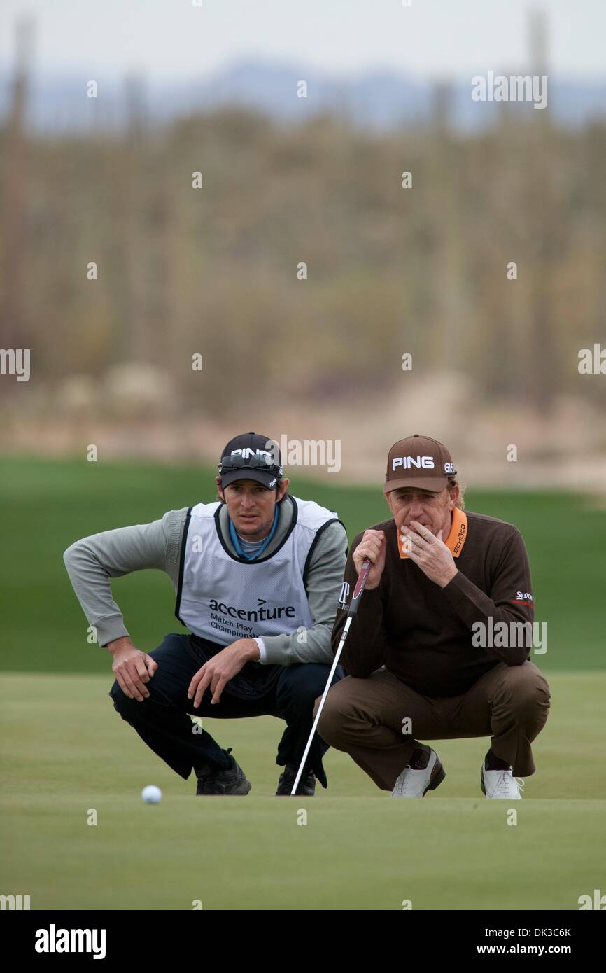 Feb 26, 2011 - Marana, Arizona, U.S. - MIGUEL ANGEL JIMENEZ and his ...