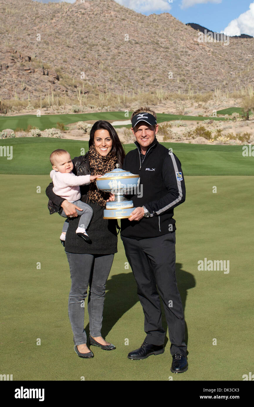 Feb. 27, 2011 - Marana, Arizona, U.S. - LUKE DONALD and his wife, DIANE ...