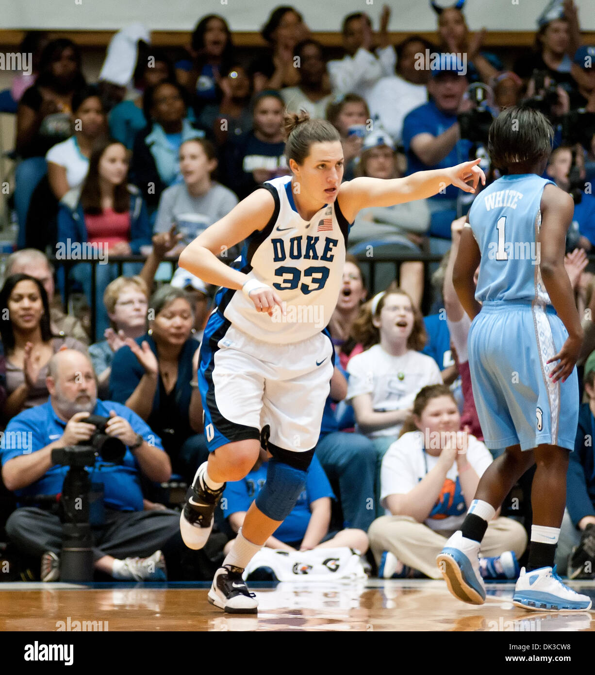 Feb. 27, 2011 - Durham, North Carolina, U.S - Duke guard/forward Haley ...