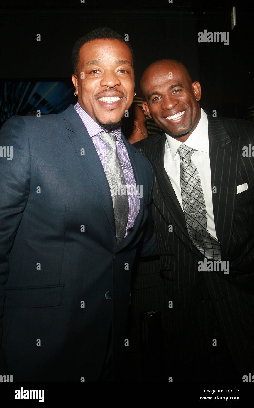 Actor Russell Hornsby and Former NFL Player Deion Sanders Broadway ...