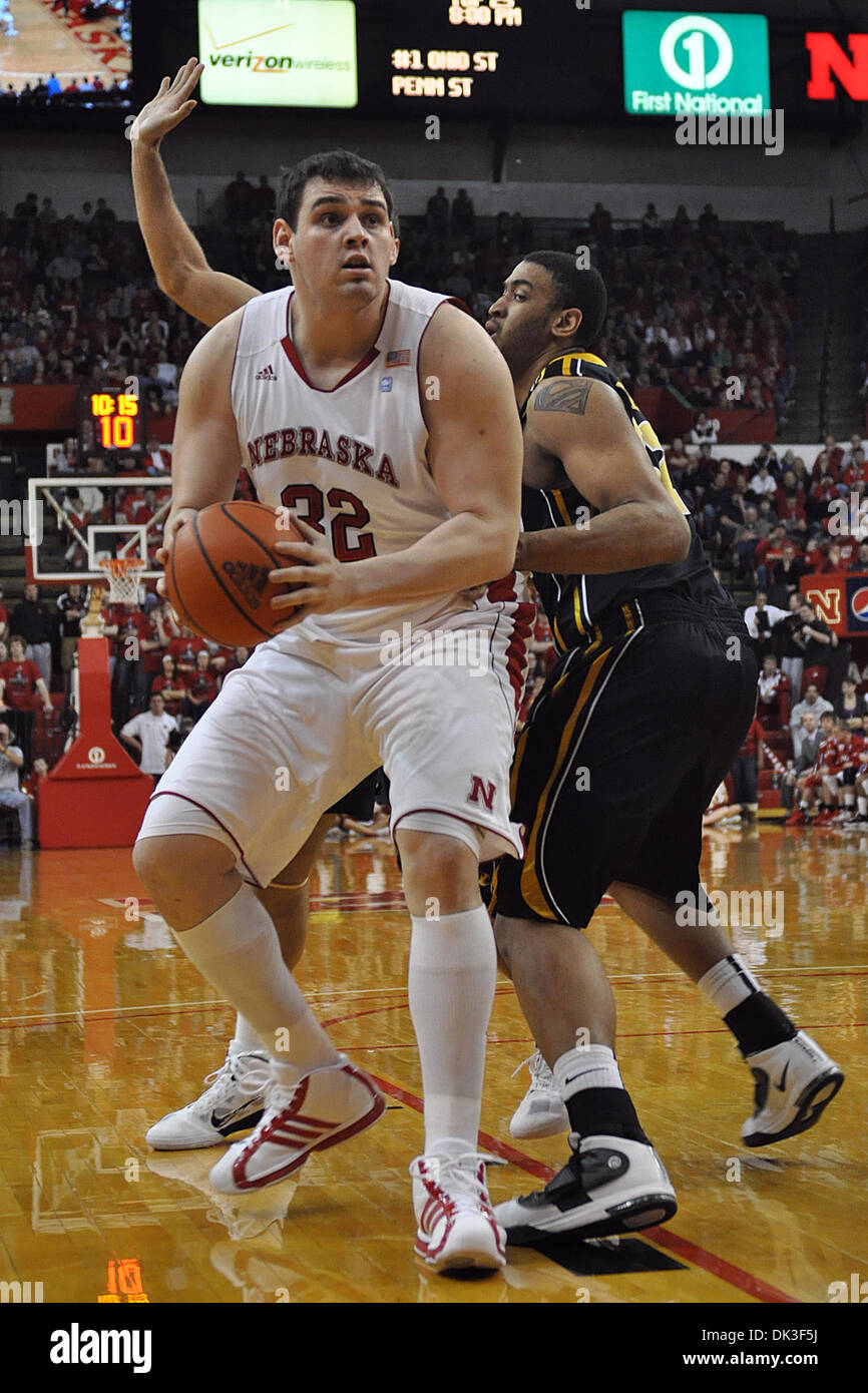 Mar. 1, 2011 - Lincoln, Nebraska, U.S - Andre Almeida (#32) looks to ...