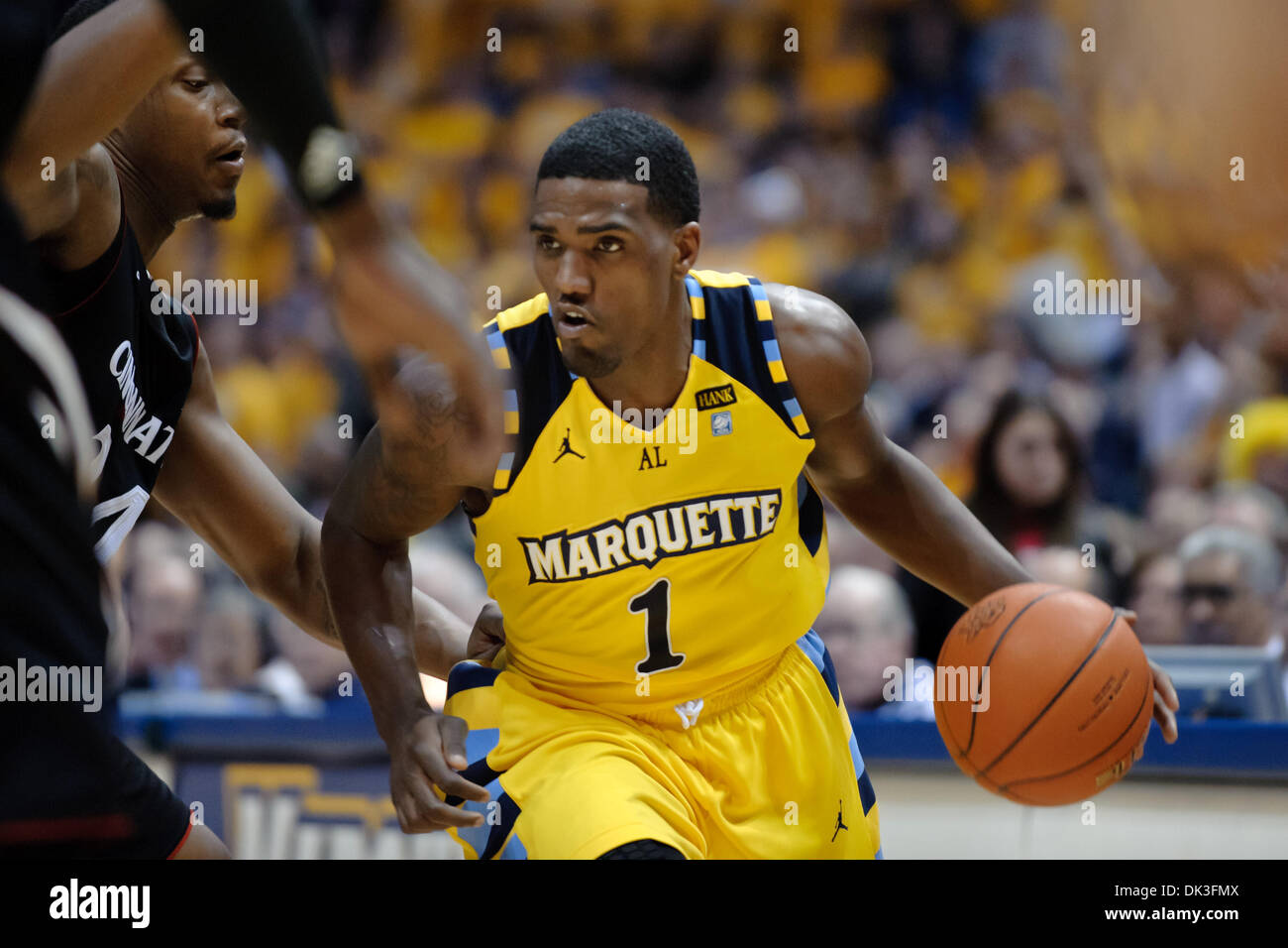 Mar. 02, 2011 - Milwaukee, Wisconsin, USA - Marquette guard Darius ...