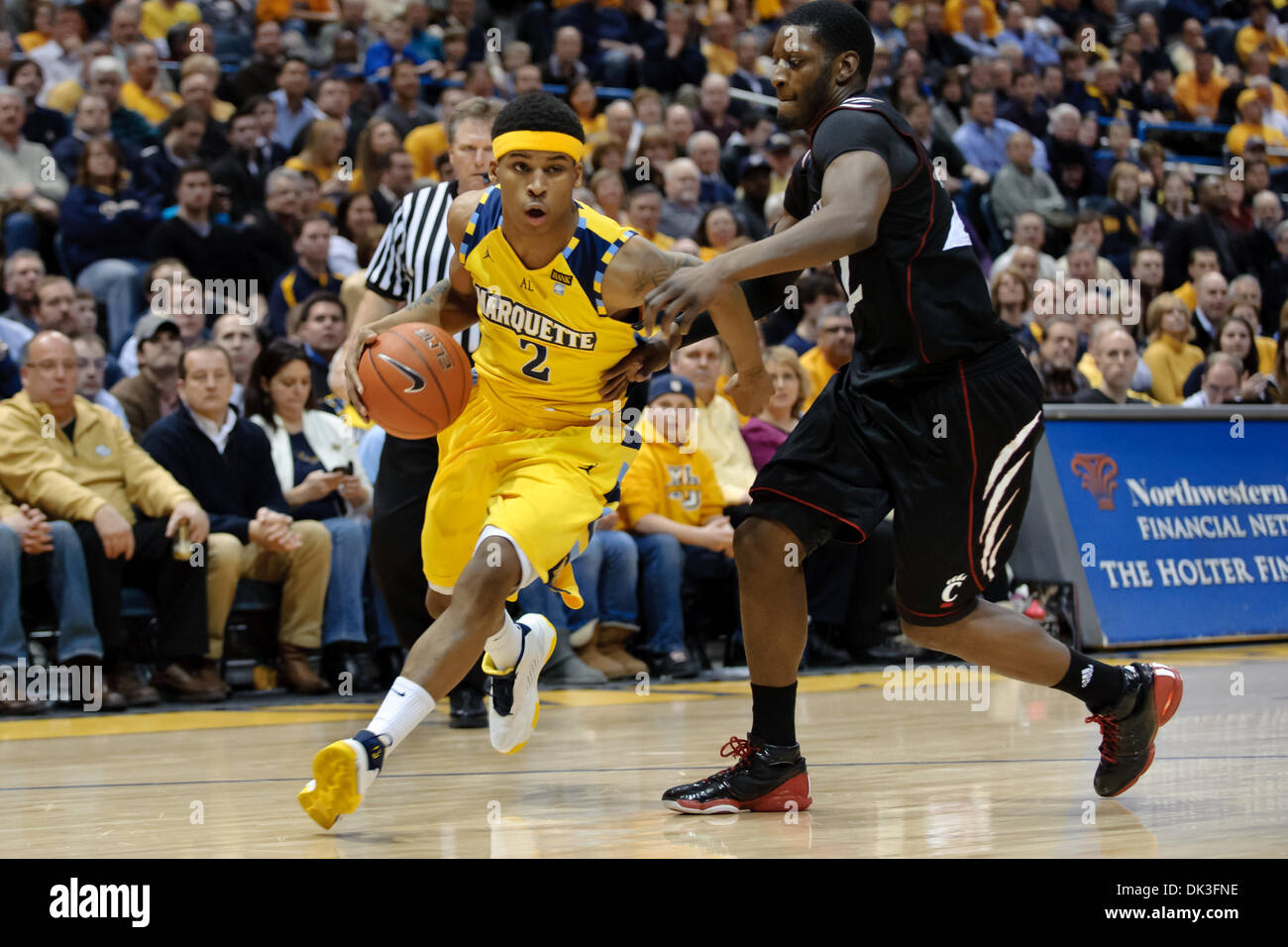 Mar. 02, 2011 - Milwaukee, Wisconsin, USA - Marquette guard Vander Blue ...