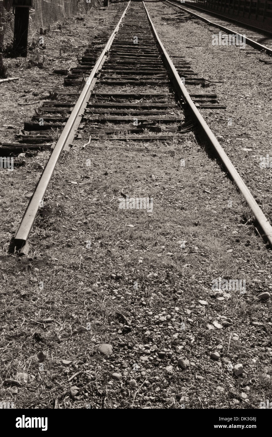 End of the Line - Abandoned Factory Train Tracks - Old Out of Service ...