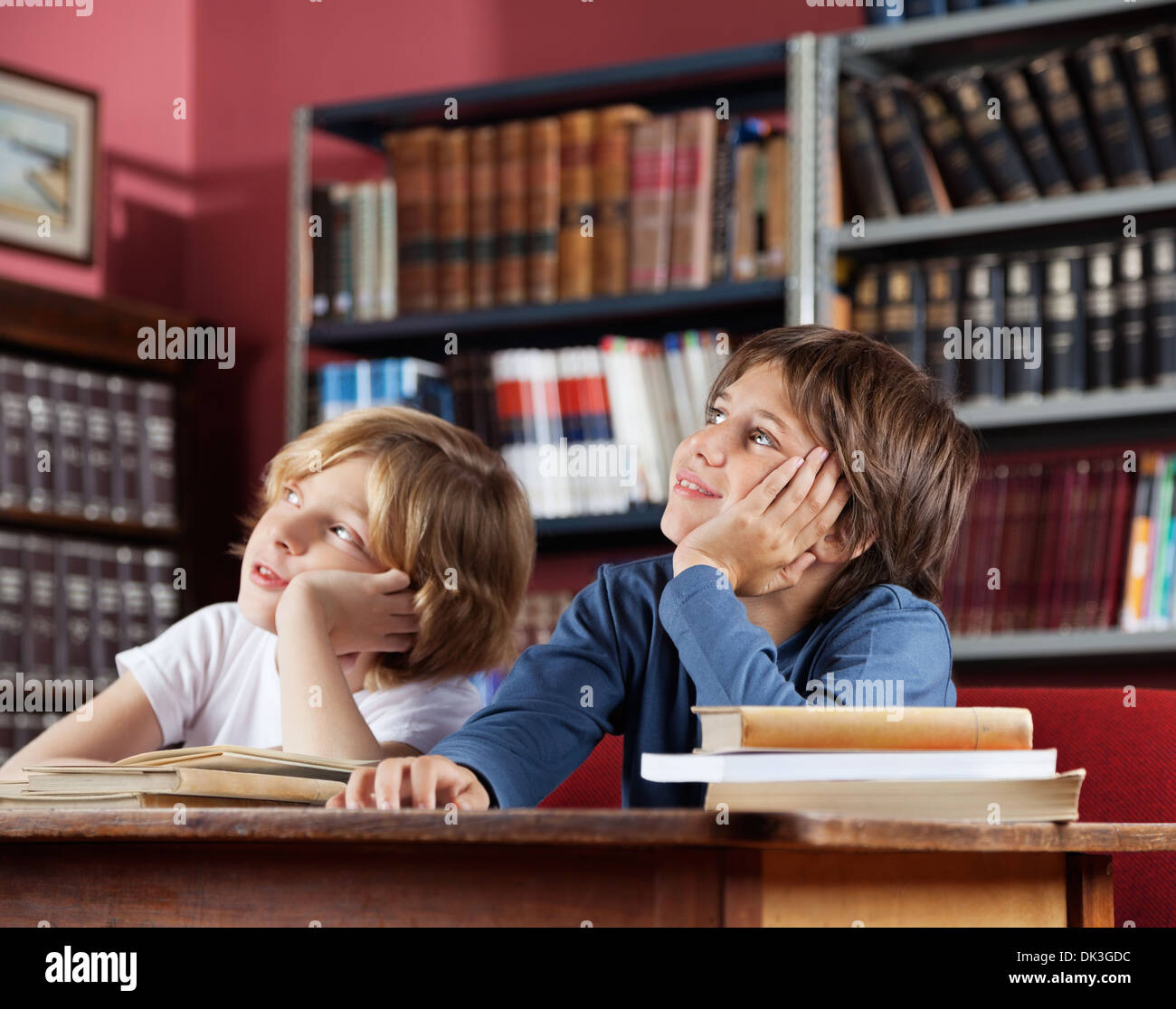 Sitting education childhood school child looking away hi-res stock ...