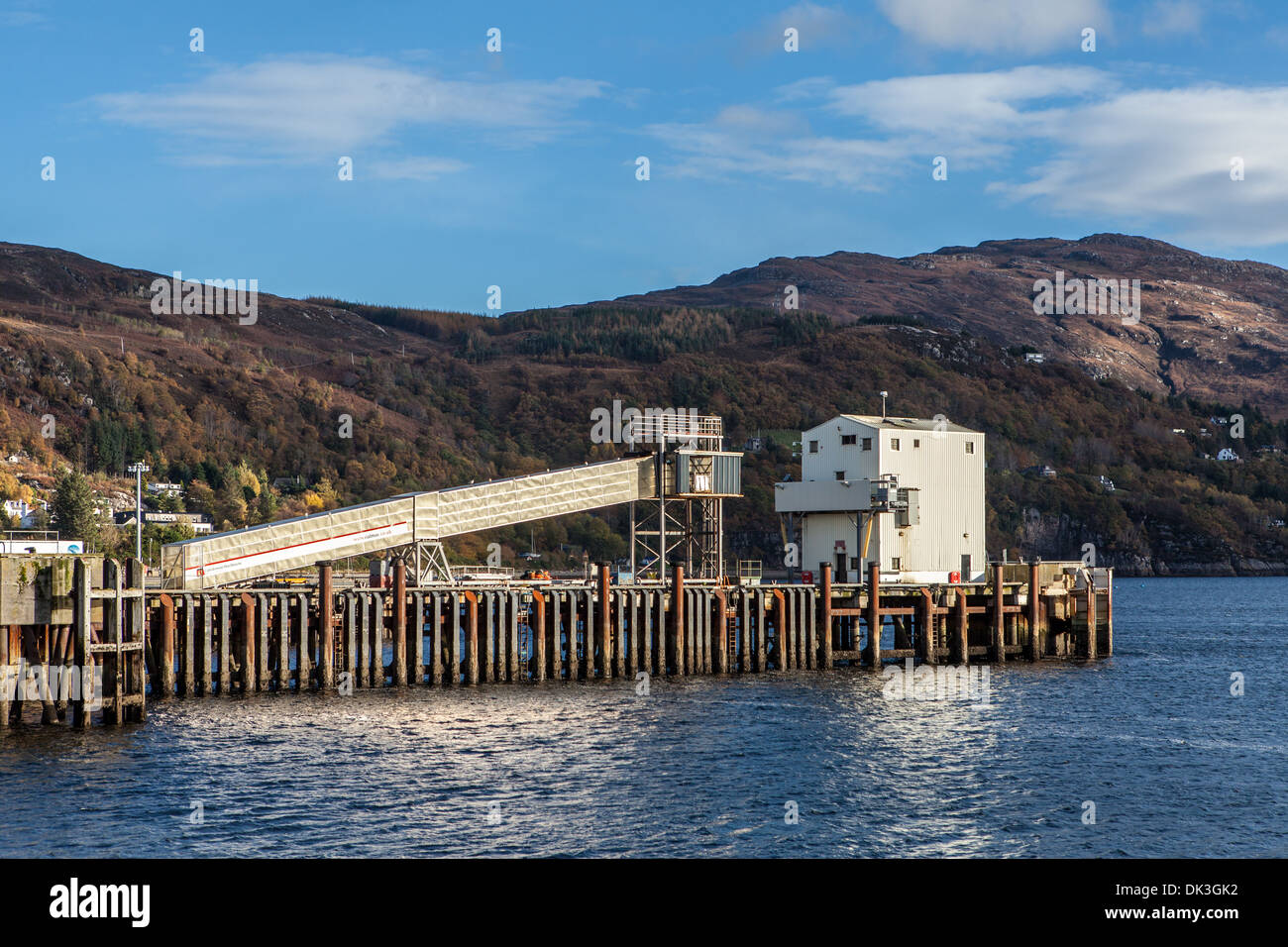 Cargo Jetty, Loch Broom, Ullapool, Wester Ross, Highlands, Scotland ...