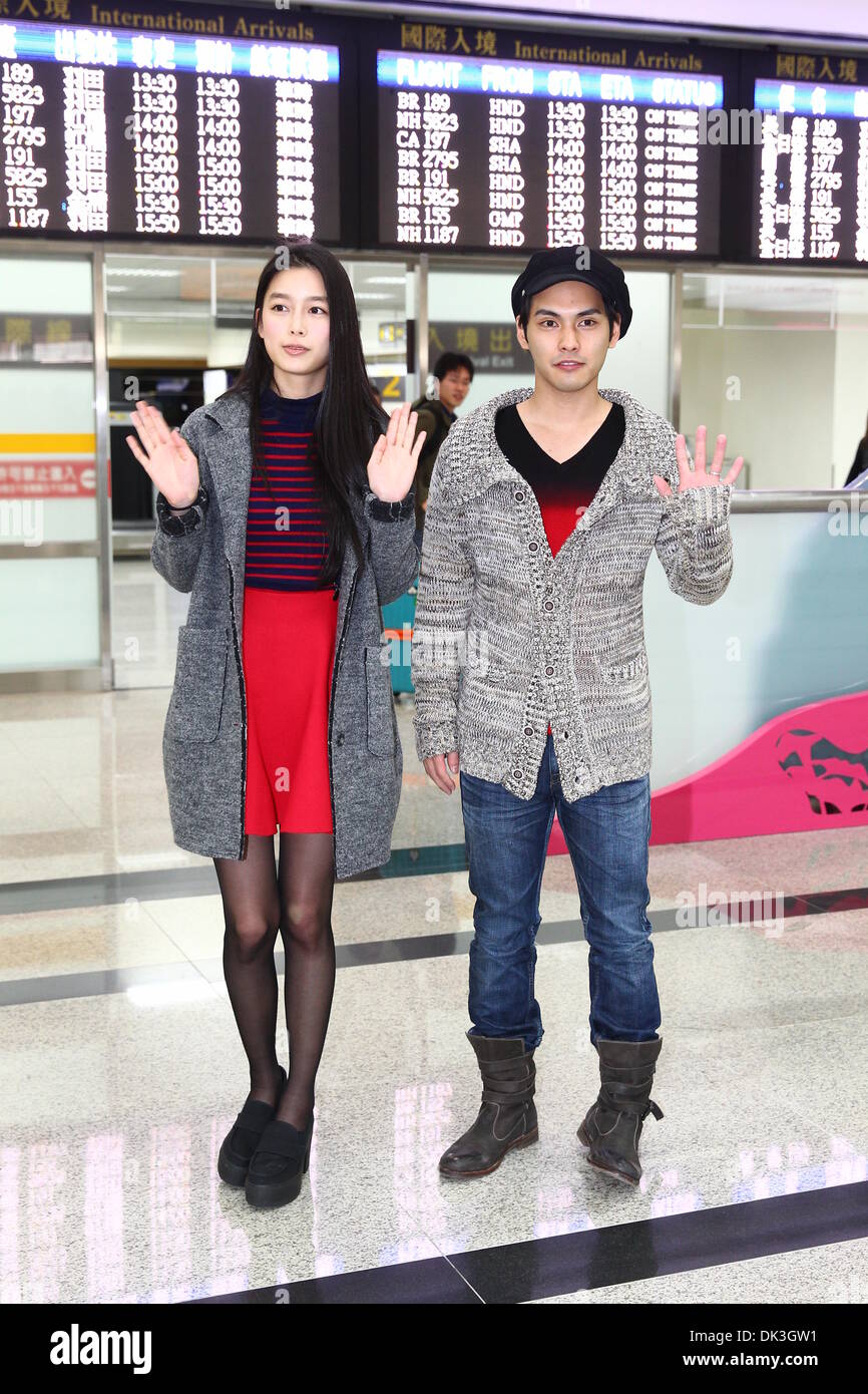 Taipei, Taiwan. 30th Nov, 2013. Japanese actor Yuya Yagara and actress ...