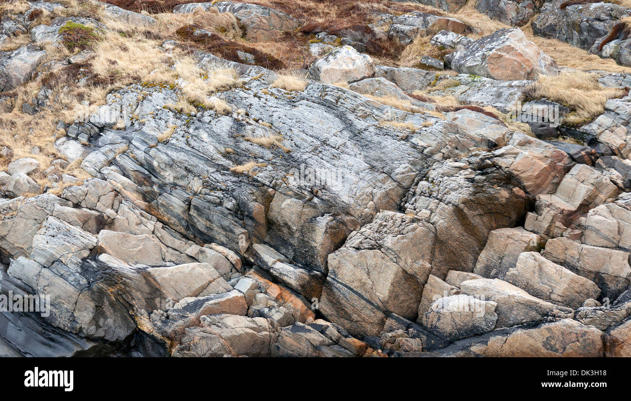 Natural photo background texture of stone coast in Norway Stock Photo ...