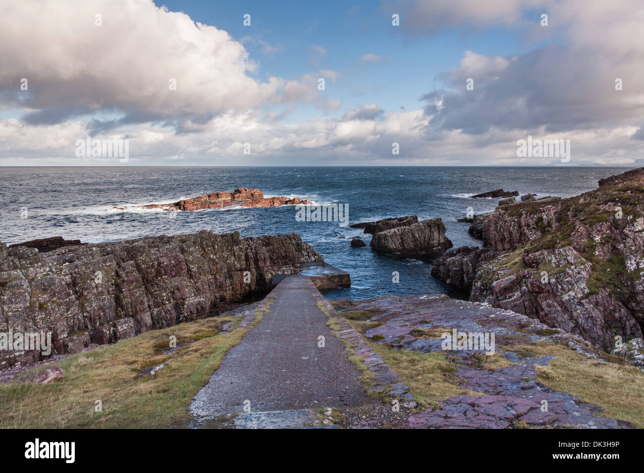 Slipway, Rubha Reidh Lighthouse, Melvaig, Wester Ross, Highlands ...