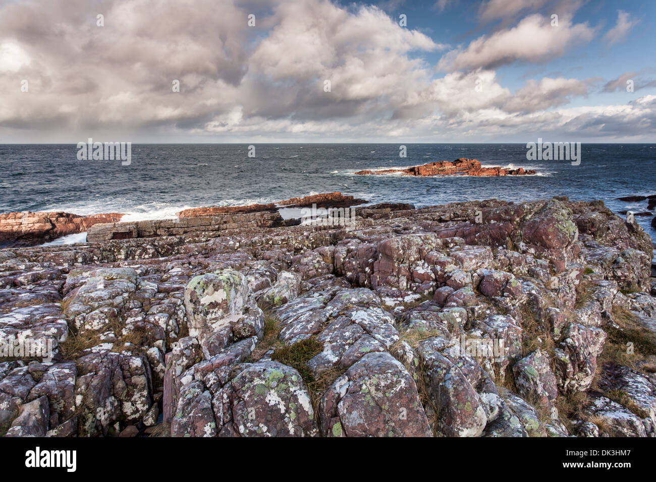Coastline, Rubha Reidh Lighthouse, Melvaig, Wester Ross, Highlands ...