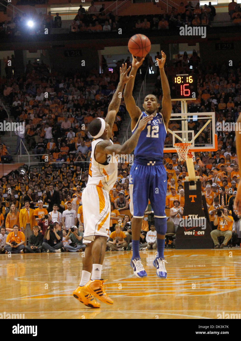 Mar. 6, 2011 - Lexington, KY - UK's Brandon Knight (12) hit this three ...