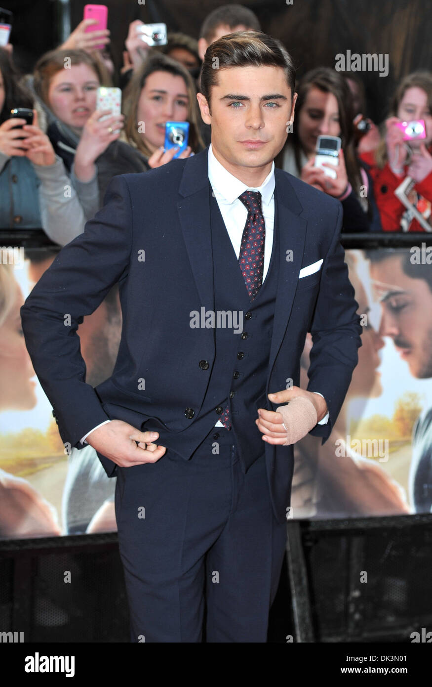 Zac Efron 'The Lucky One' UK film premiere held at Bluebird Restaurant ...