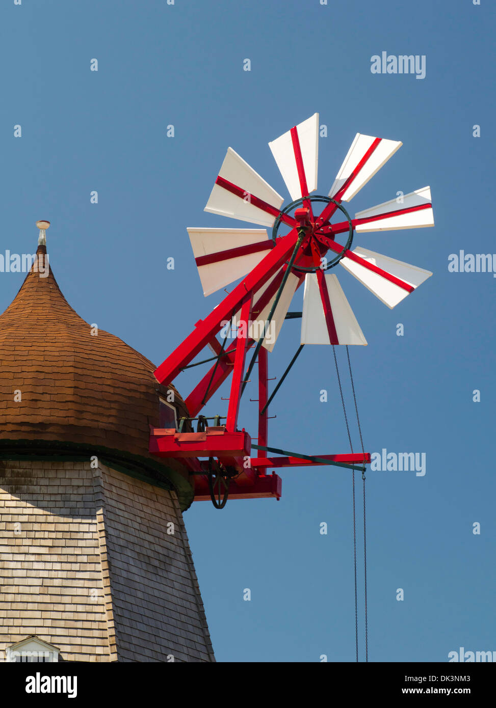 Elkhorn, Iowa's historic, rebuilt Danish windmill. The Museum of Danish ...