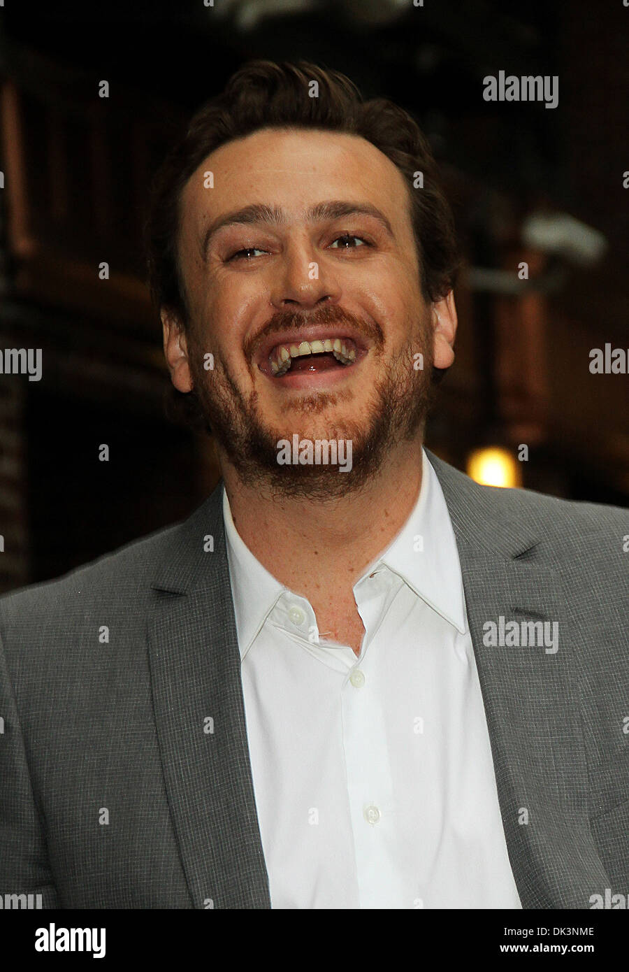 Jason Segal Celebrities arrive at Ed Sullivan Theater for 'The Late ...