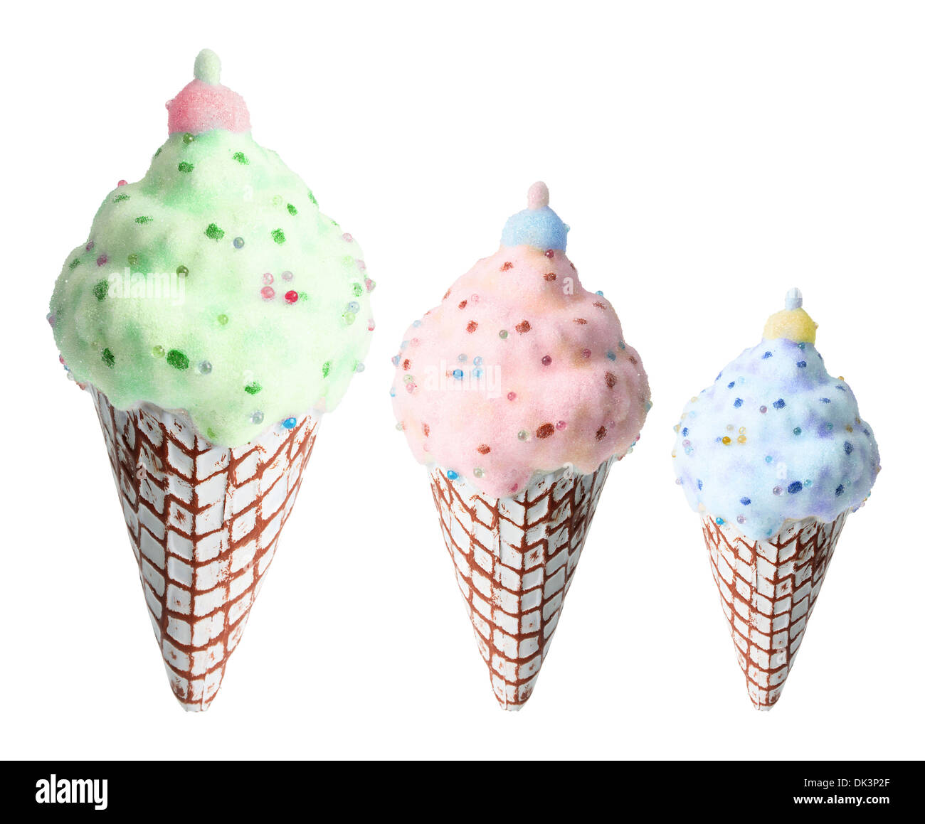 Ice Cream Cones Stock Photo - Alamy