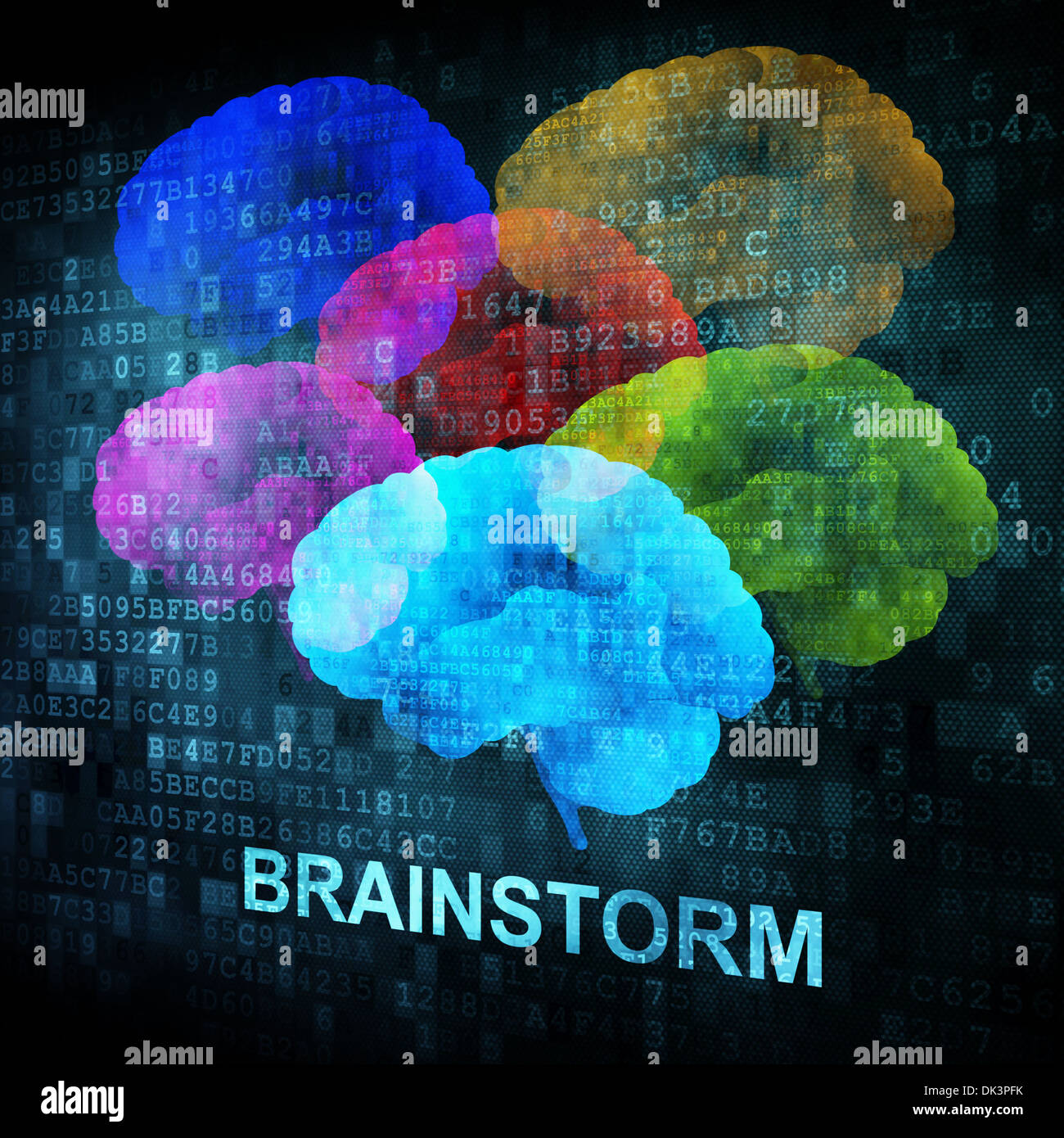 Brainstorm on digital screen Stock Photo - Alamy