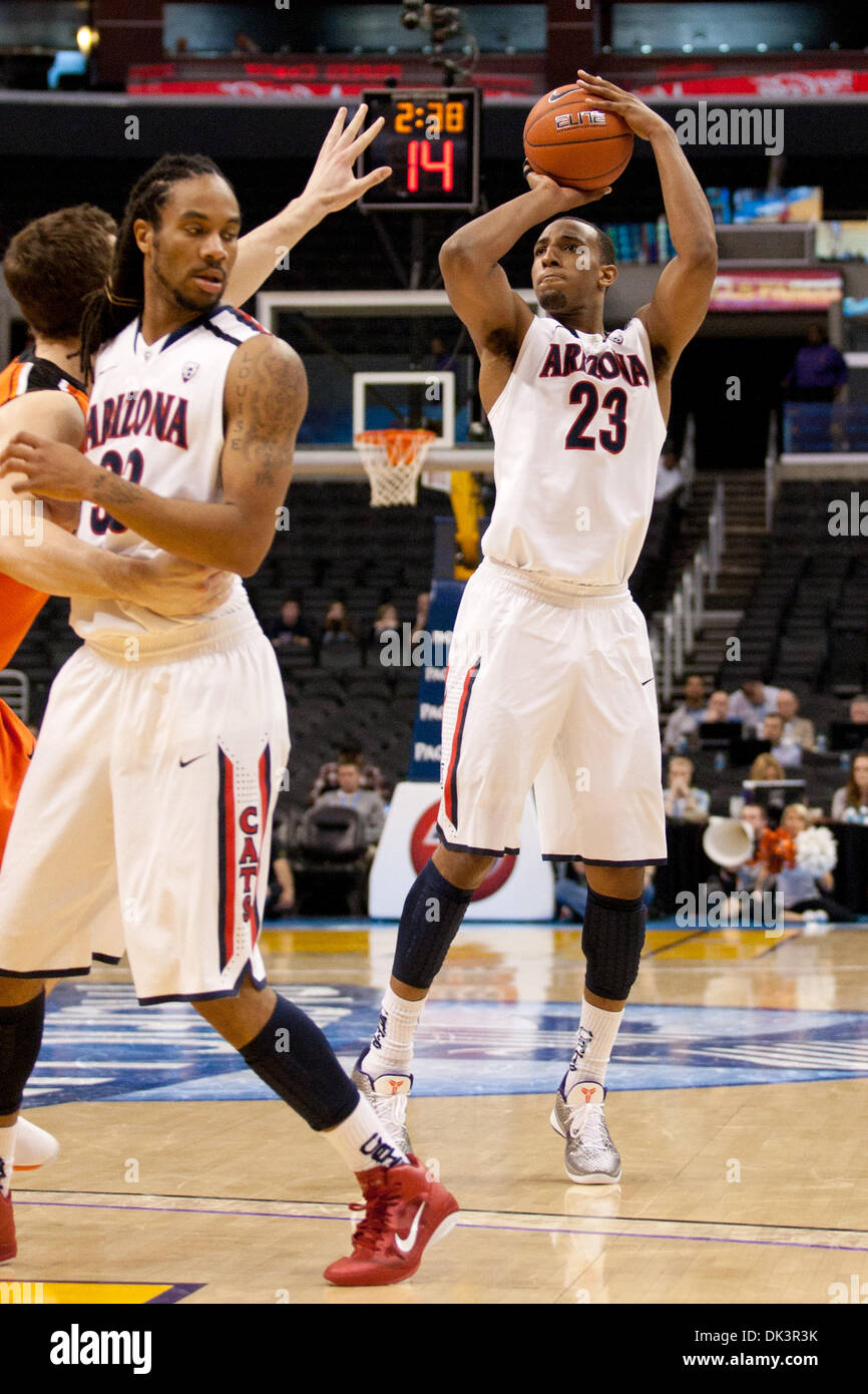 Mar. 10, 2011 - Los Angeles, California, U.S - Arizona Wildcats forward ...
