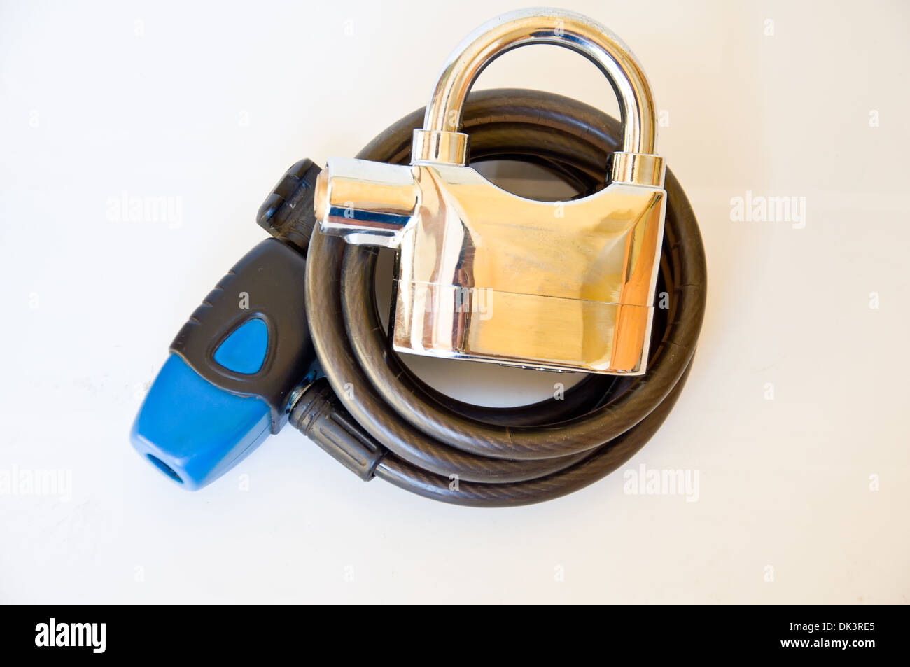 metal lock on white background Stock Photo - Alamy